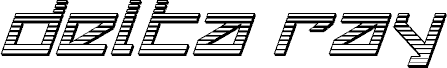 Delta Ray font