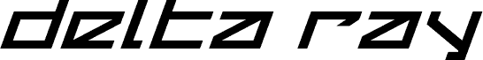 Delta Ray font