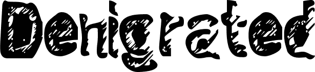 Denigrated font | Fonts2u.com