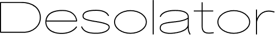 Desolator 字体
