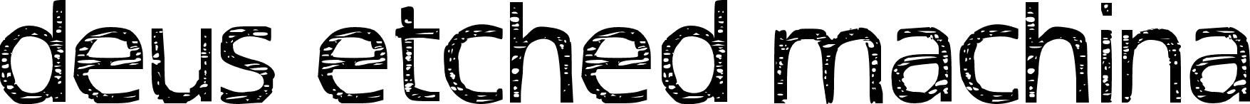 deus etched machina font | Fonts2u.com