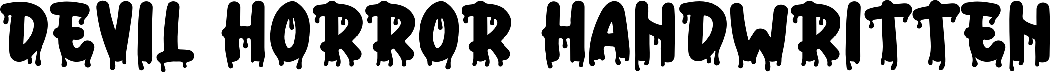 DevilHorrorHandwrittenFree-Rg fuente | Fonts2u.com