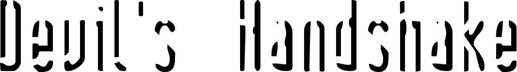 Devil's Handshake font | Fonts2u.com