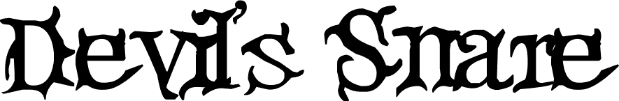 Devil's Snare font