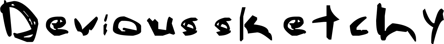 Devious-sketchy font | Fonts2u.com
