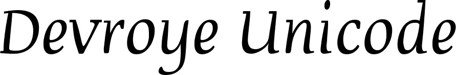 Devroye Unicode font | Fonts2u.com
