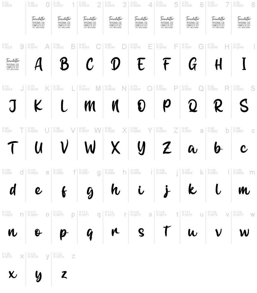 Determine Personal Use Font