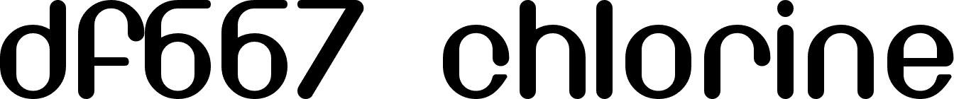 DF667 Chlorine font | Fonts2u.com