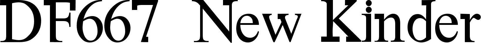 DF667 New Kinder font | Fonts2u.com
