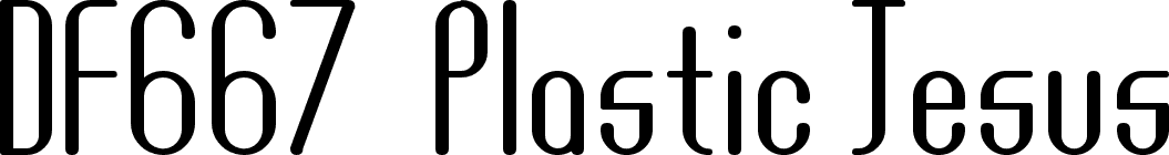 DF667 Plastic Jesus font | Fonts2u.com