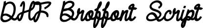 DHF Broffont Script font | Fonts2u.com