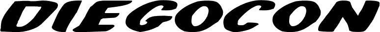 DiegoCon 3D font