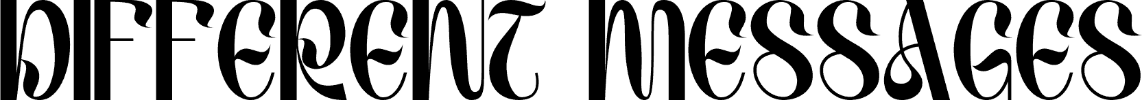 DIFFERENT MESSAGES DEMO Regular font | Fonts2u.com