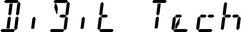 Digit Tech 7 Italic font | Fonts2u.com