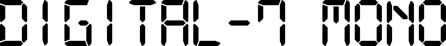 Digital-7 Mono font