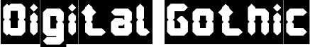 Digital Gothic Bold font | Fonts2u.com