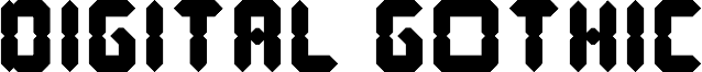 Digital Gothic Bold font | Fonts2u.com