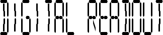 Digital Readout Upright font | Fonts2u.com