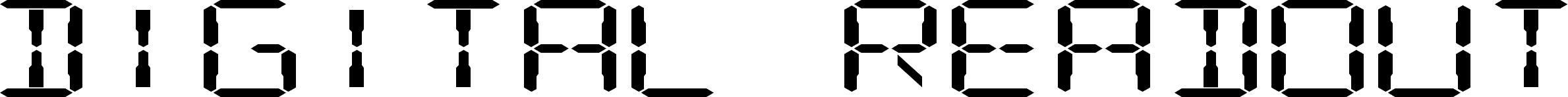 Digital Readout ExpUpright font | Fonts2u.com