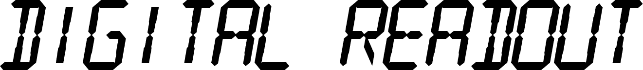 Digital Readout Thick font | Fonts2u.com