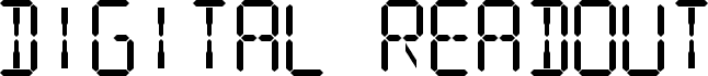 Digital Readout Thick Upright font | Fonts2u.com