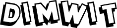 DimWitRight font | Fonts2u.com