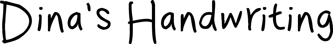 Dina's Handwriting font | Fonts2u.com
