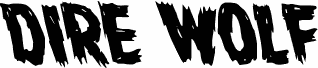 Dire Wolf 3D Italic font