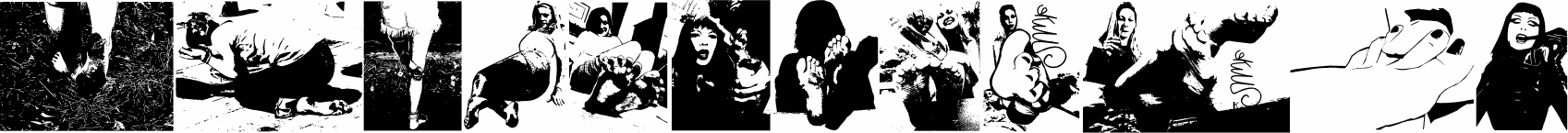 Dirty Female Feet font