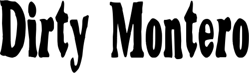 Dirty Montero font | Fonts2u.com