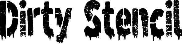 Dirty Stencil font