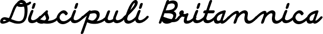Discipuli Britannica font