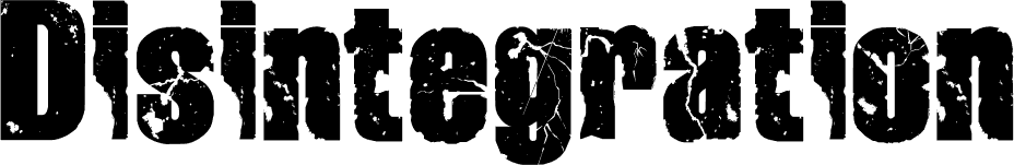 Disintegration font