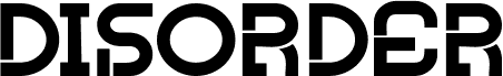 Disorder Regular font