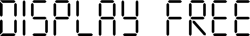 DISPLAY FREE TFB font | Fonts2u.com