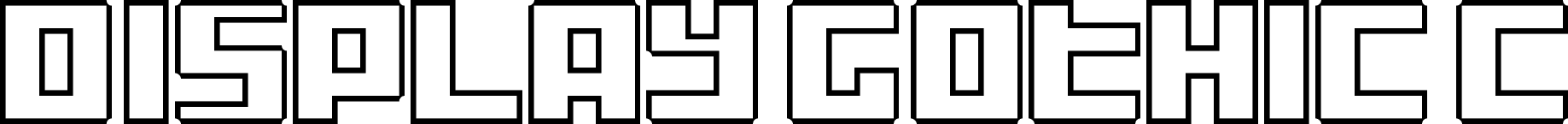 Display Gothic C Regular font