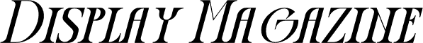 Display Magazine font