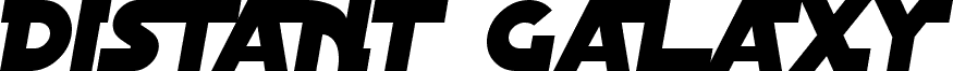 Distant Galaxy Italic font | Fonts2u.com