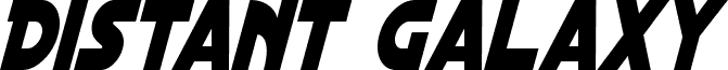 Distant Galaxy Italic font | Fonts2u.com
