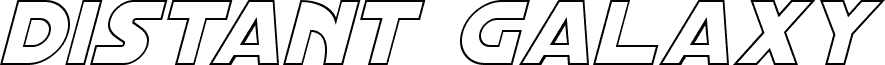 Distant Galaxy Italic font | Fonts2u.com