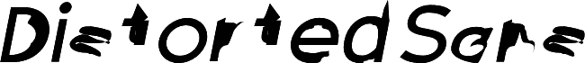 Distorted Sans font