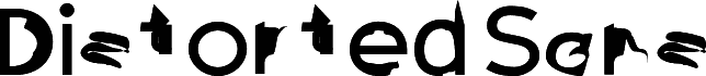 Distorted Sans Oblique font | Fonts2u.com