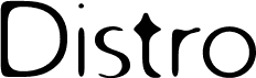Distro Bold font