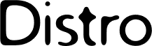 Distro Black font