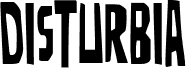 Disturbia 3D font