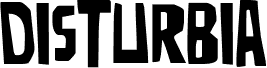 Disturbia 3D font