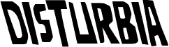 Disturbia 3D font