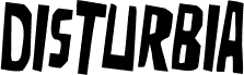 Disturbia 3D font