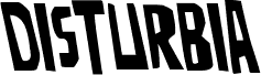 Disturbia 3D font