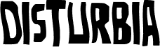 Disturbia 3D font